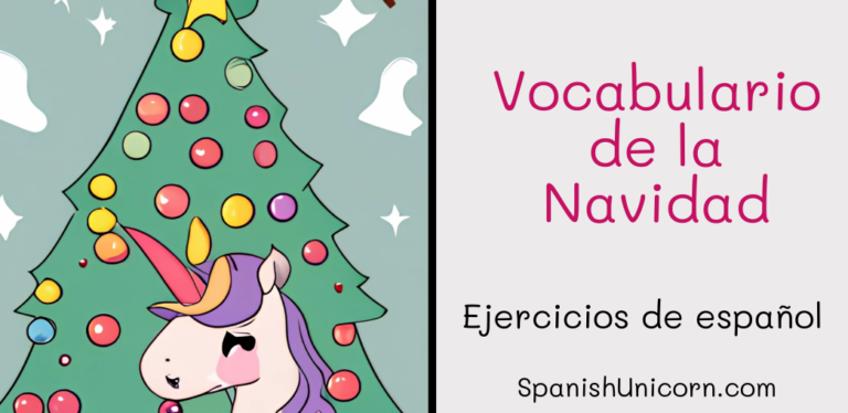 Vocabulario de la Navidad con ejercicios interactivos