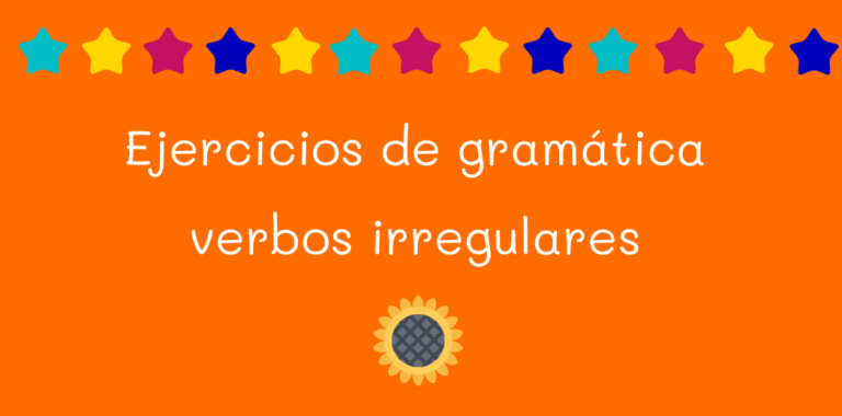 Verbos irregulares en presente - ejercicios