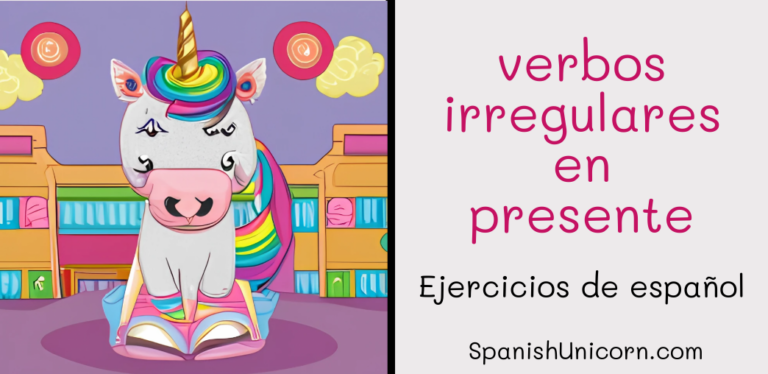 Verbos irregulares en presente - ejercicios