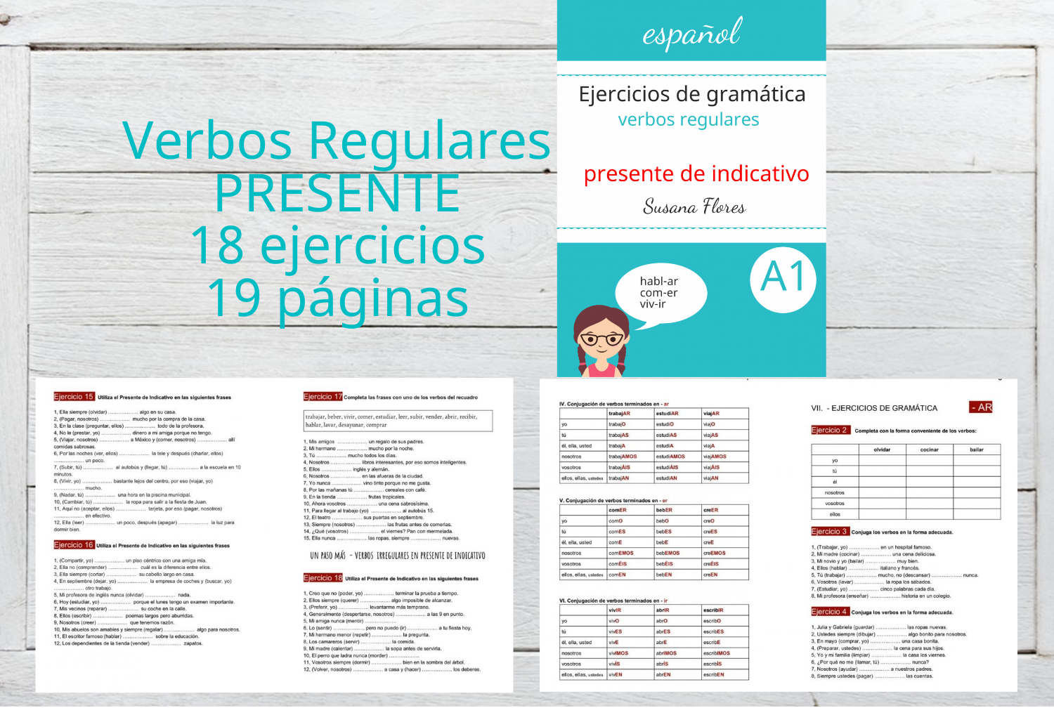 Ejercicios para practicar los verbos regulares en español