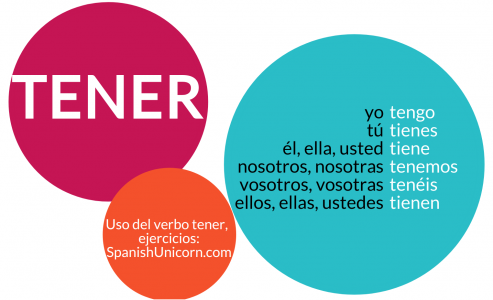 Verbo TENER - usos, ejemplos y ejercicios interactivos