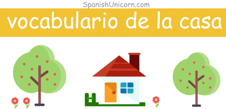 Vocabulario español de la casa con actividades, ejercicios