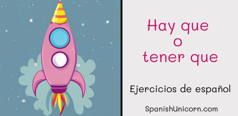 Tener que o hay que - Ejercicios online
