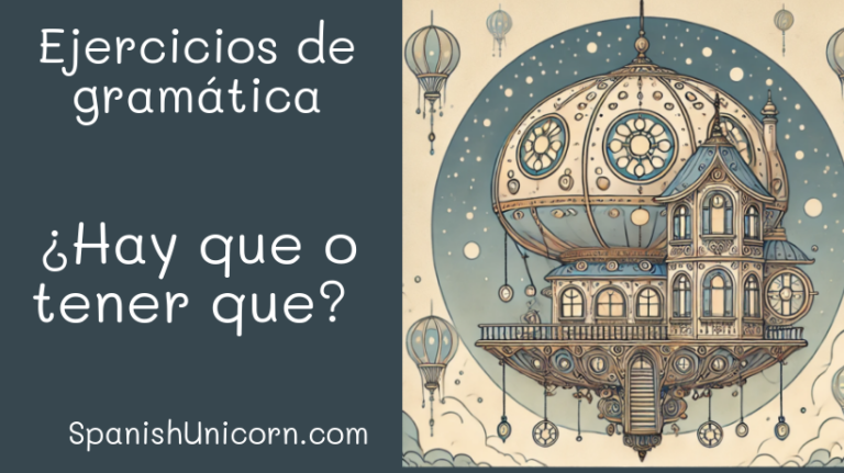 Tener que o hay que - Ejercicios online
