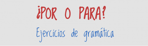 POR o PARA EJERCICIOS - PDF - ejercicios