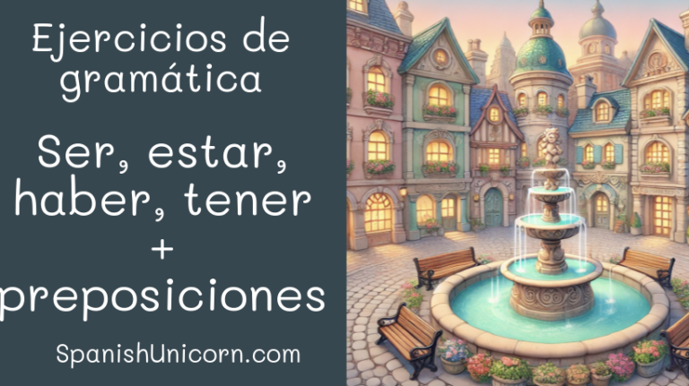 SER, ESTAR, HABER, TENER EJERCICIOS