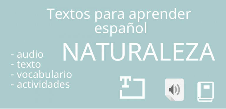 Naturaleza - Vocabulario español con texto y audio