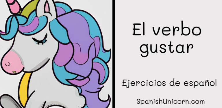 Ejercicios con el verbo gustar online + PDF