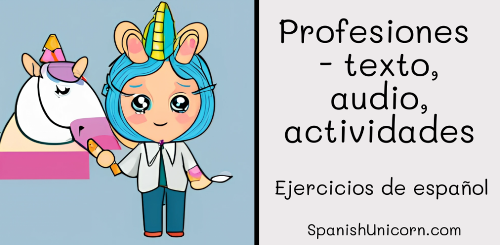 Profesiones en español - vocabulario, actividades, audio
