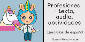 Profesiones en español - vocabulario, actividades, audio