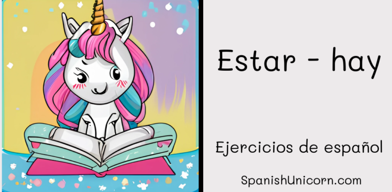 Ejercicios estar hay - ejercicios de gramática