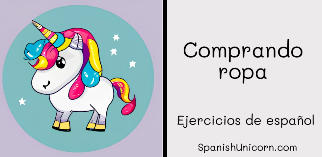 Vocabulario de la ropa en español, actividades y audio