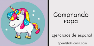 Vocabulario de la ropa en español, actividades y audio