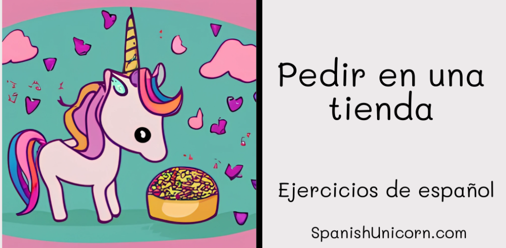 Diálogo con audio: comprando comida en español