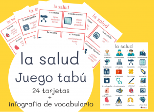 Partes del cuerpo en español con actividades y vocabulario