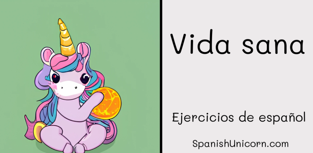 Lectura en español - vida sana con ejercicios