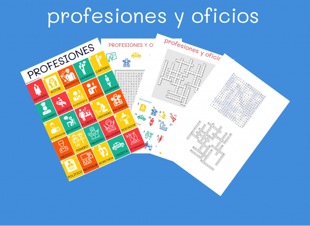 Profesiones en español con ejercicios interactivos online