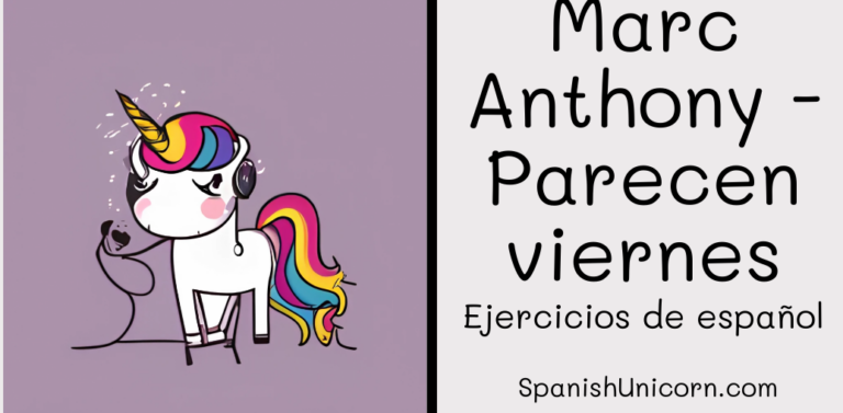 Parecen viernes - Marc Anthony ACTIVIDADES