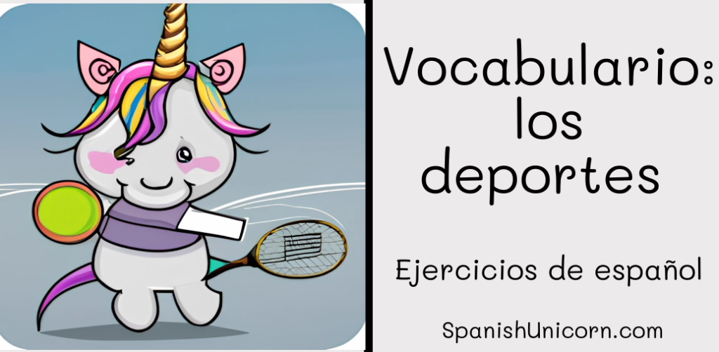 Vocabulario de los deportes con actividades interactivas