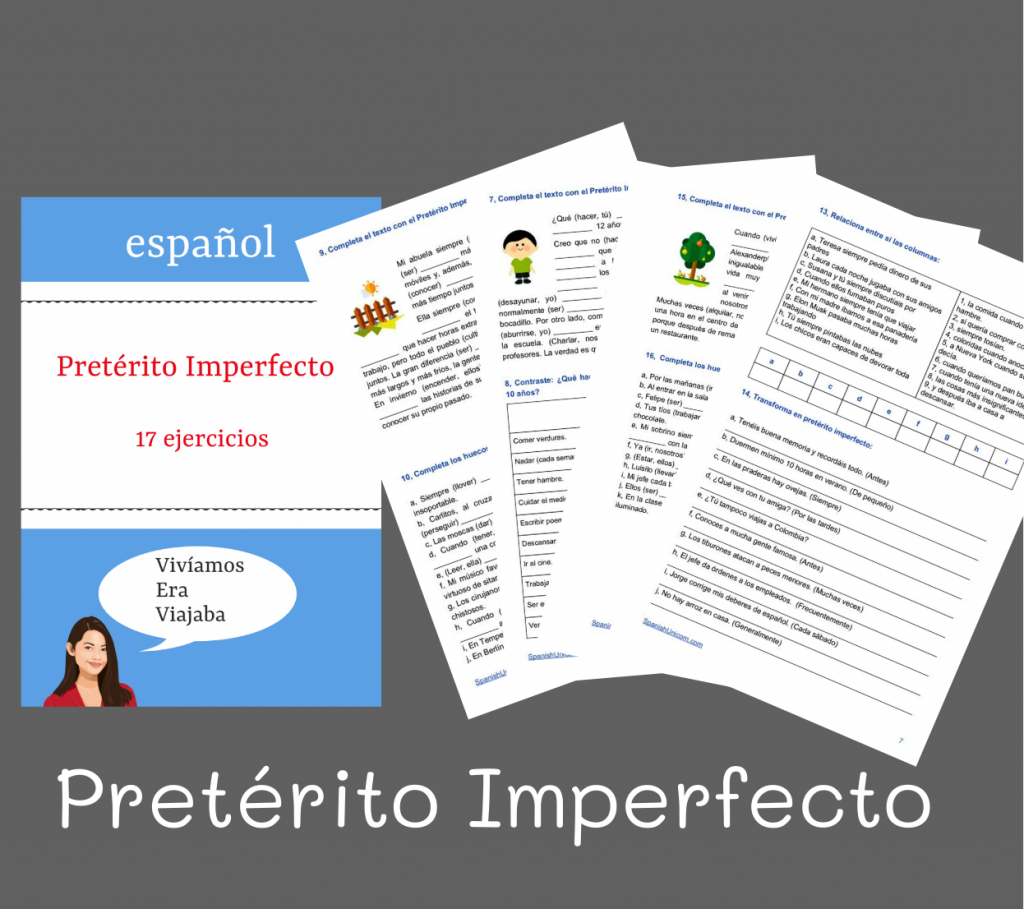 Ejercicios de gramática - Pretérito Imperfecto , actividades