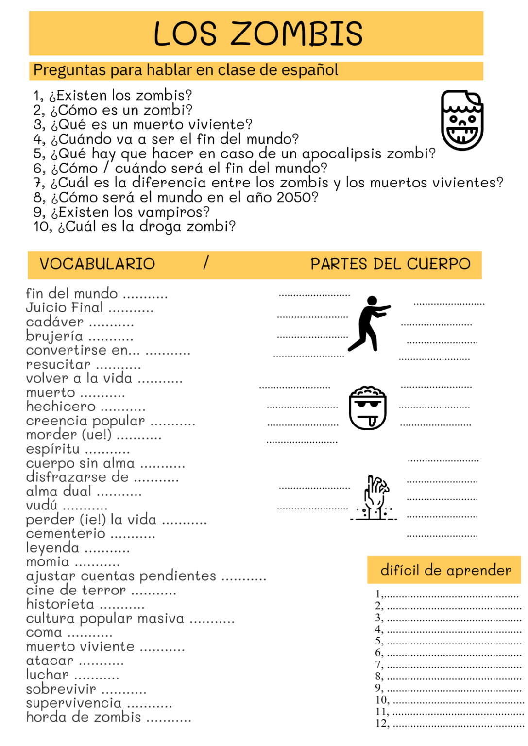 Zombis reales + Descarga -186. - ejercicios