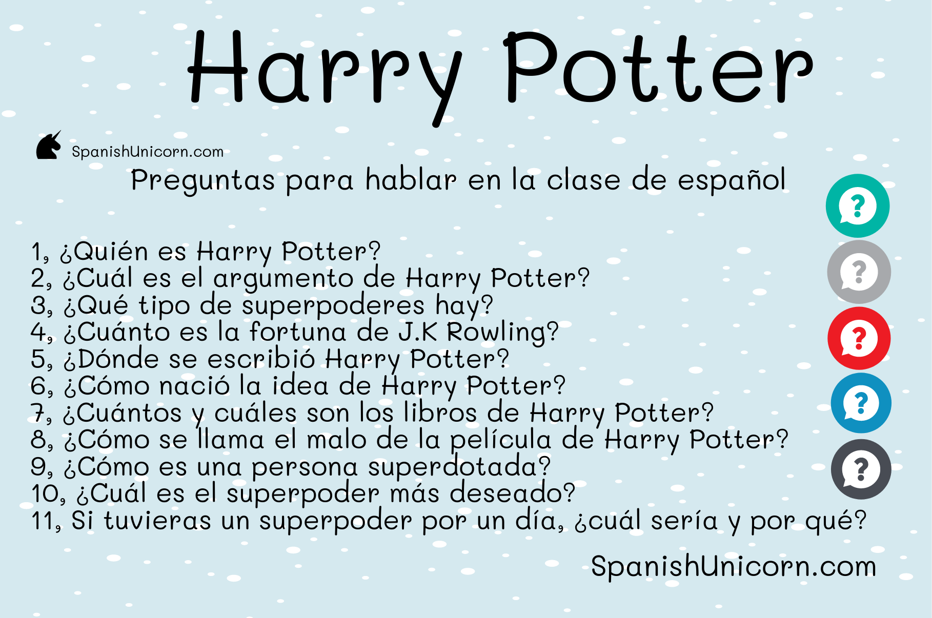 Harry Potter y J.K. Rowling -195. - Spanish Unicorn