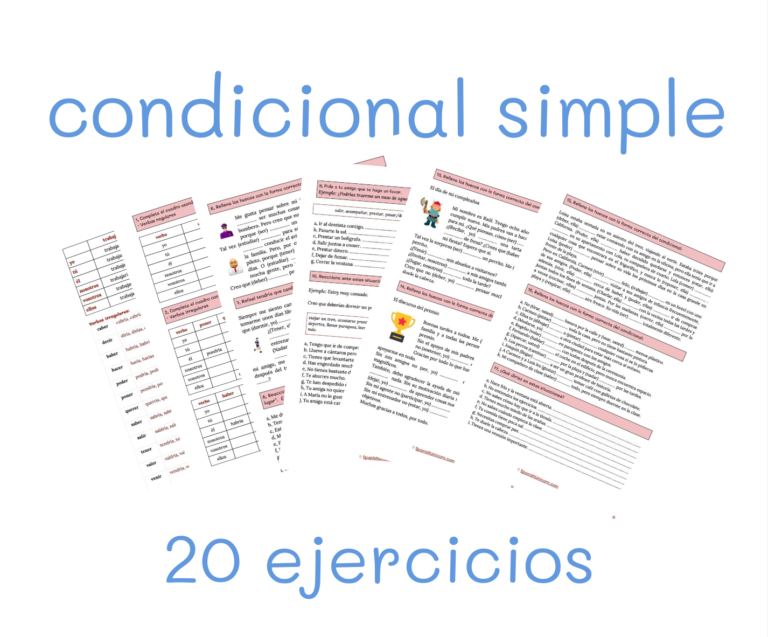 Examen de español para nivel A1 + descarga DOCX