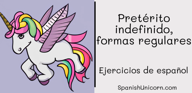 Ejercicios de pretérito indefinido - conjugación