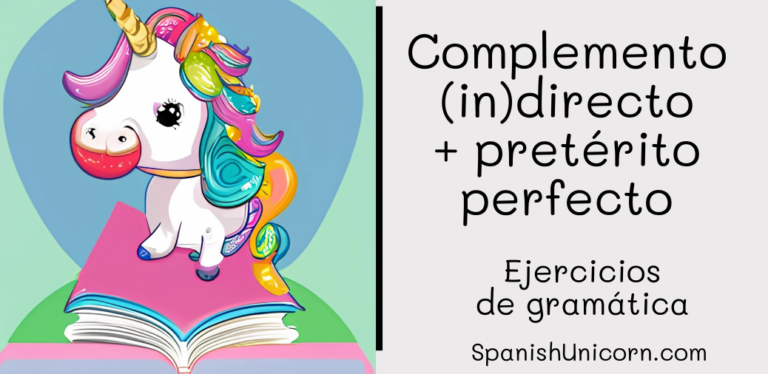 Complemento directo y complemento indirecto Archives - Spanish Unicorn