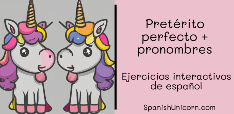 Pronombres relativos -ejercicios interactivos #477 - Spanish Unicorn