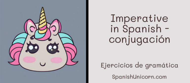Imperative in Spanish - conjugación (417.)