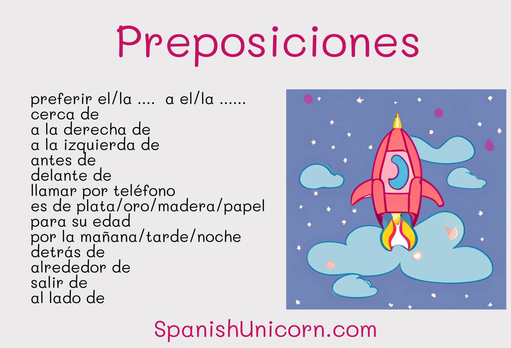 Preposiciones A1-A2 (223.) EJERCICIOS