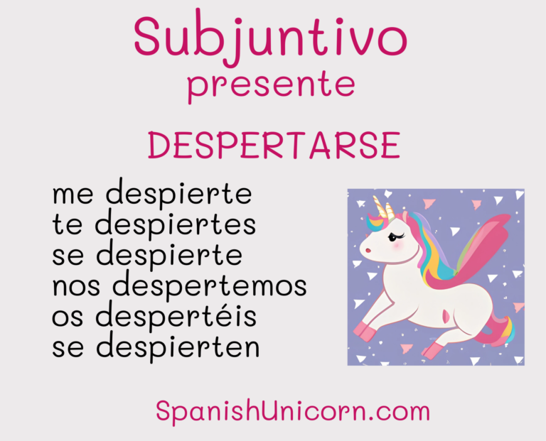 Conjugación de verbos irregulares-Presente, Subjuntivo