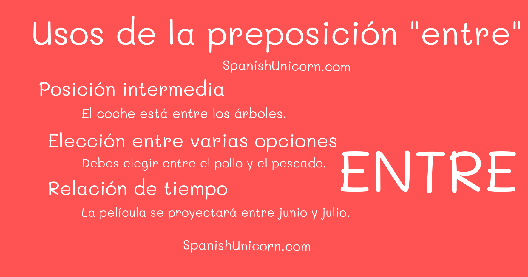 Practicamos las PREPOSICIONES - Spanish Unicorn